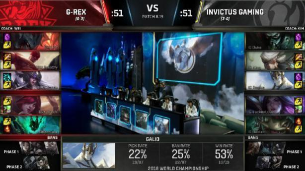 S8小组赛罗技G903失灵五分钟，GRX面对IG饮恨败北