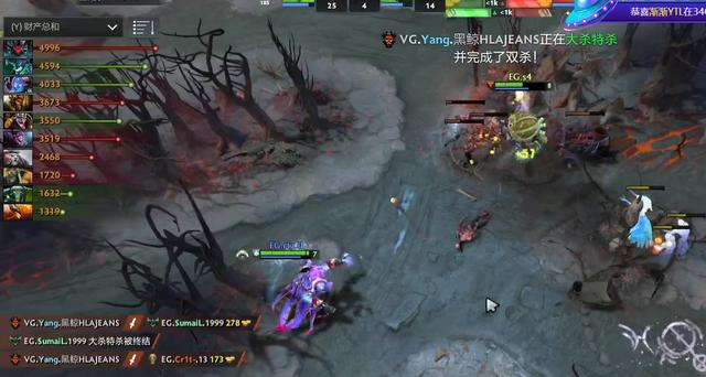 DOTA2：电狗后期无解，EG推平VG扳回一城