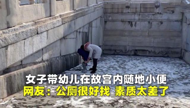 女子带幼儿在故宫随地大小便,遭网友怒怼:素质太差了!隐私故宫大小便新浪新闻
