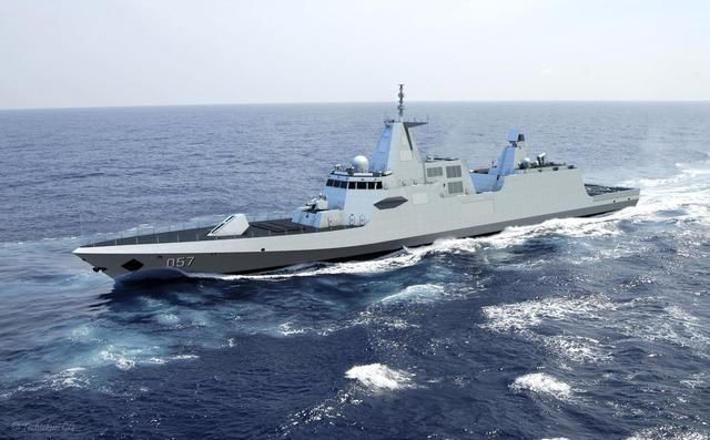 满载5400吨，双机库，48具垂发，中国057通用护卫舰！