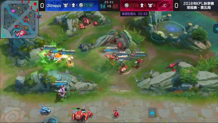 王者荣耀：QG 3:0 JC，Hurt使用刺客打野，Fly终于睁了一次眼