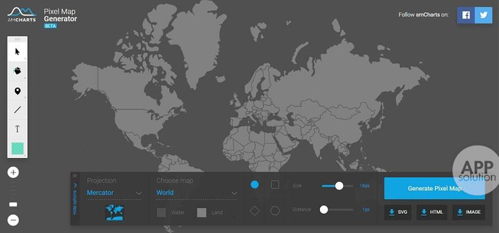 Pixel Map Generator : 做 PPT 必备！简单就能生成好看地理图表 #Web