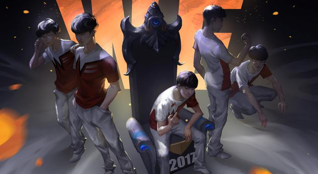 20张应援英雄联盟S7电竞主题同人绘画， 为WE和RNG疯狂打Call