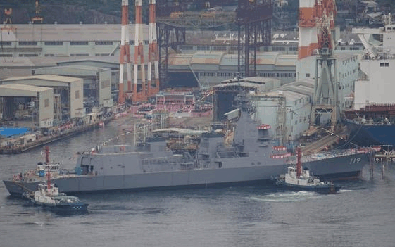 新型军舰DD119下水，性能被日本吹上天，052D有信心将其击沉