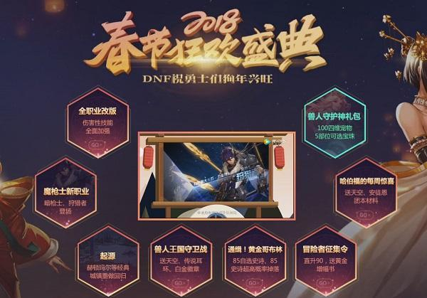 DNF2018春节礼包外观装扮公开 看了你都不想买了