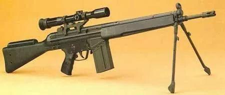 目前狙击枪中连发最准的枪, G3/SG1狙击步枪