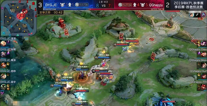 QG一鼓作气强势开团翻盘DYG.JC！FLY芈月进场搅乱对方后排！