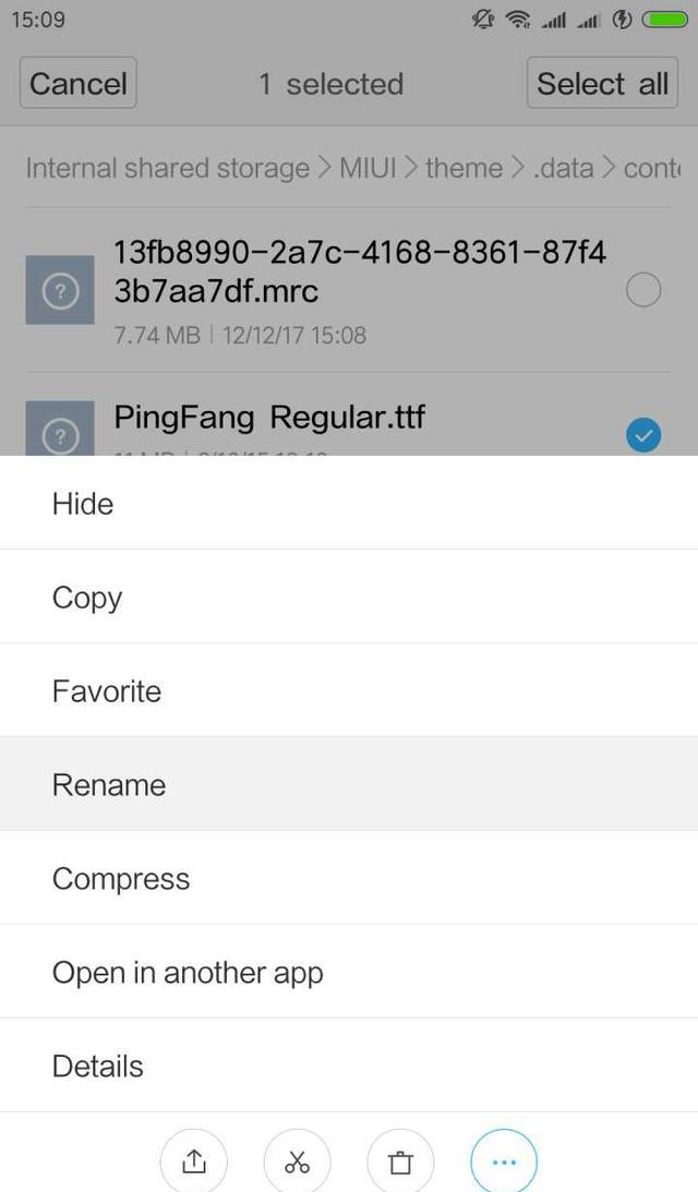 小米手机用iOS字体