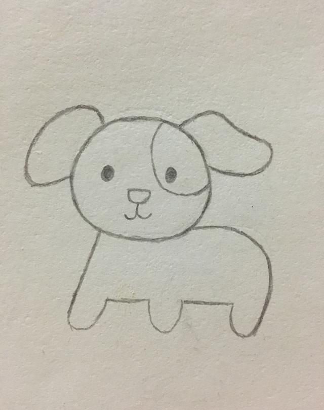 简笔画——小狗的画法