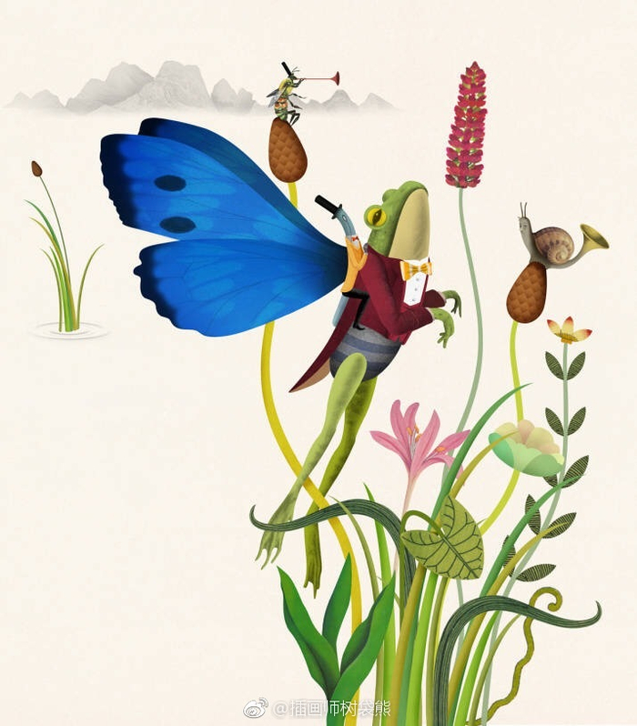 英国插画师 Brett Ryder 春夏秋冬系列插画设计作品喜欢在作品里尝试|插画师|春夏秋冬|作品|农夫山泉|产品包装_新浪新闻