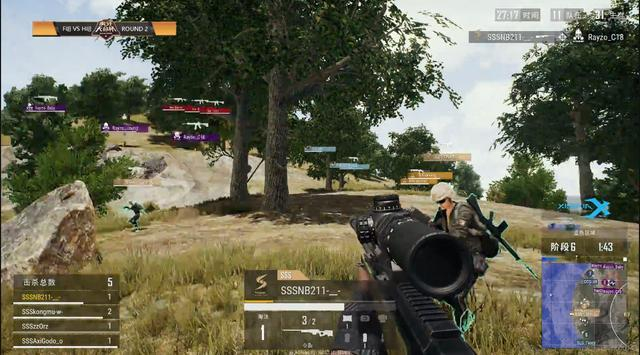 绝地求生天命杯：NB211久违AWM登场，Ayu一雷三响比韦