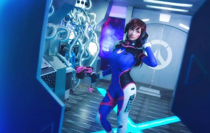 守望先锋cos: 美美哒DVA小姐姐 萌新依旧!|守望先锋|赤月|狂魔_新浪新闻