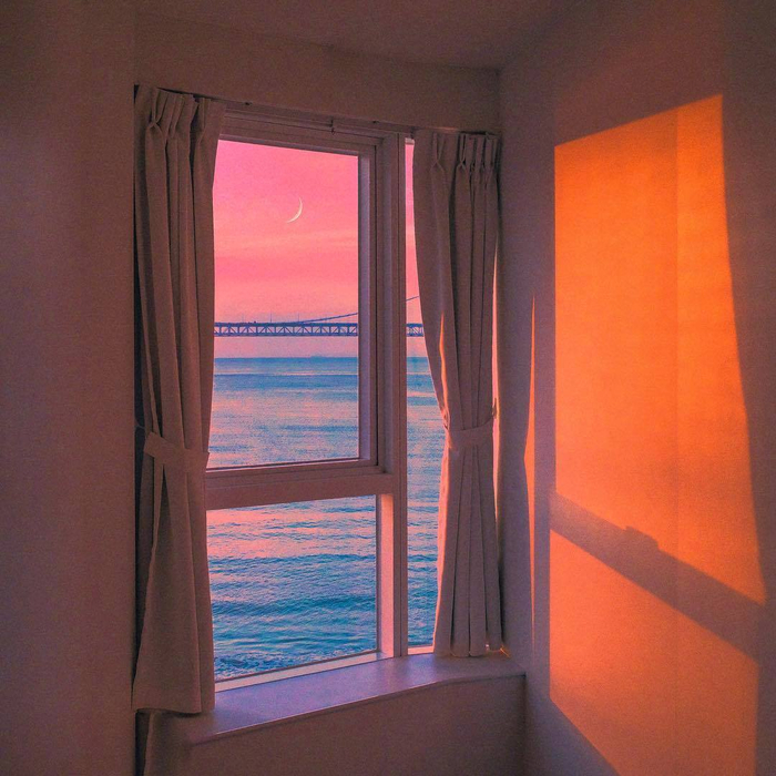 窗边的傍晚，一天中最美好的时刻 （ins:hello_dongwon）|窗边|时刻|一天_新浪新闻