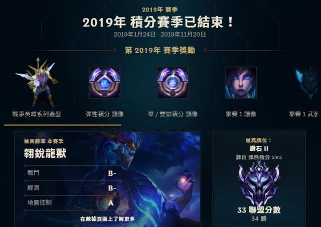 LOL国服迎来S9赛季结算夜，5项限定奖励，你能拿全吗？