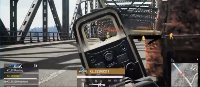 绝地求生：NB211周莉莉1V4，灭队4AM。堵桥细节处理真的稳！