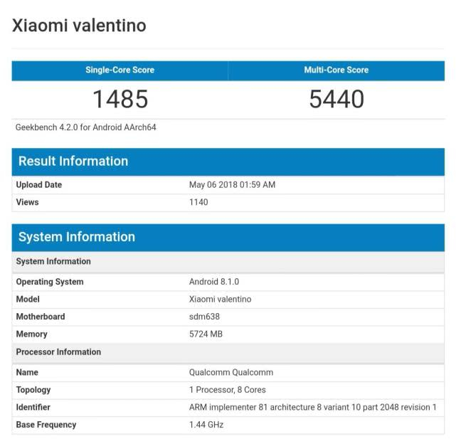 红米Note6即将发布：配刘海式全面屏＋骁龙638芯片
