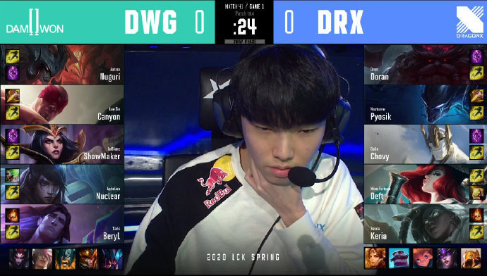 不到半小时Chovy压对面百刀？DRX继续连胜轻取DWG