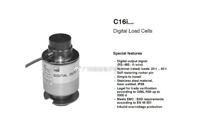C16IC3/40T德国HBM称重传感器柱式汽车衡|电子|传感器|德国_新浪新闻