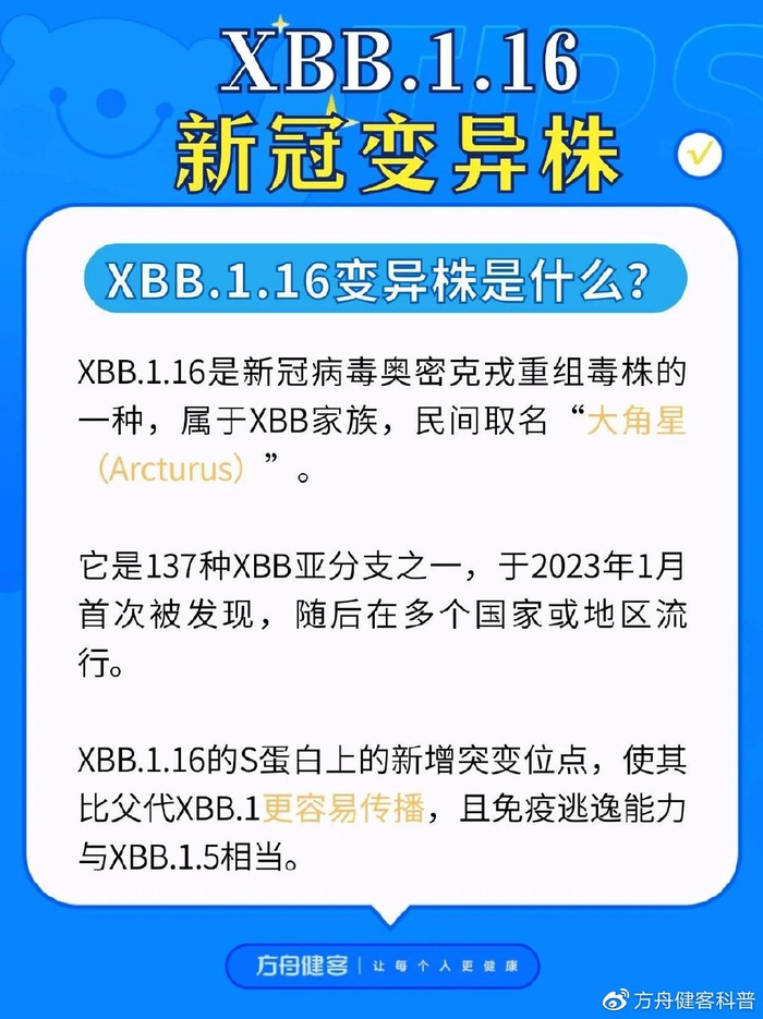 “大角星”XBB.1.16来袭，新冠变异株有何特点？如何应对？|新冠|变异|角_新浪新闻