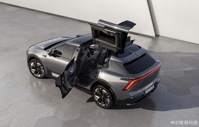 定位中型纯电SUV，高合HiPhi Y外观亮相，这个展翼门好惹眼啊