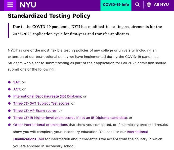 申请必看｜美本Top 50院校23fall标化成绩要求汇总！