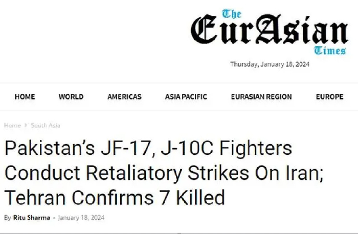 巴基斯坦空袭伊朗：报复此前对其空袭，歼-10CE首创海外实战案例|巴基斯坦|战斗机|伊朗_新浪新闻