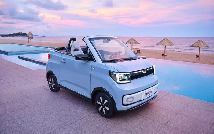 五菱宏光MINIEV敞篷版将于9月25日上市 最大续航280km