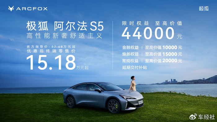 极狐阿尔法S5：560MAX版型震撼登场，20万内唯一800V纯电轿车！