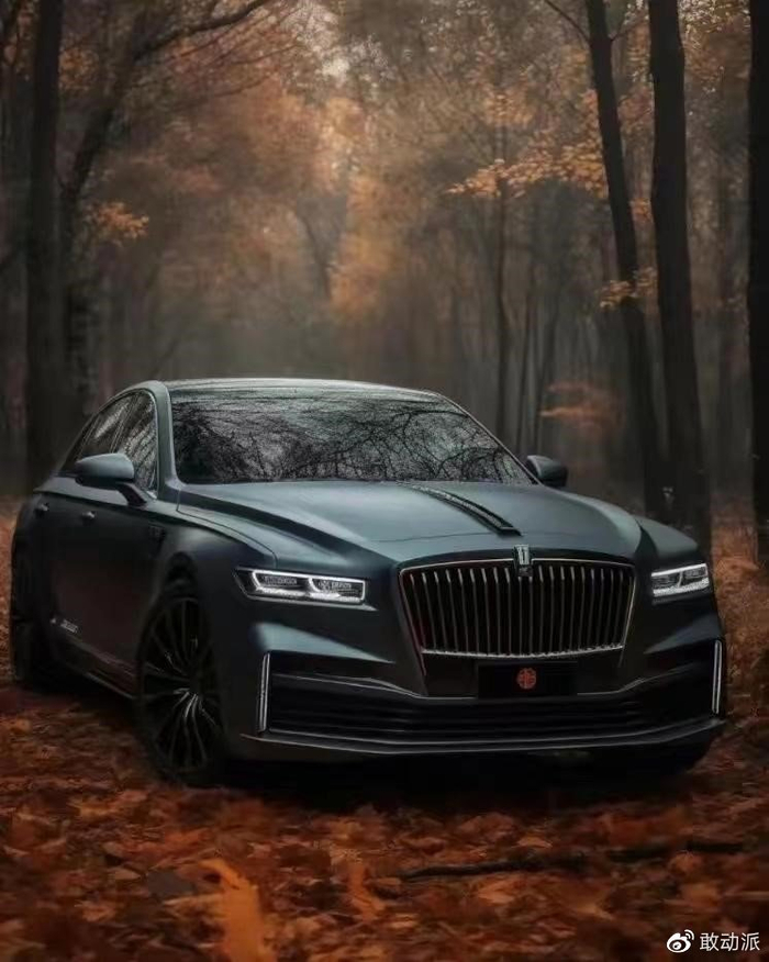 疑似全新一代红旗H9渲染图曝光！或配3.0T+8AT，气场不输换代E级