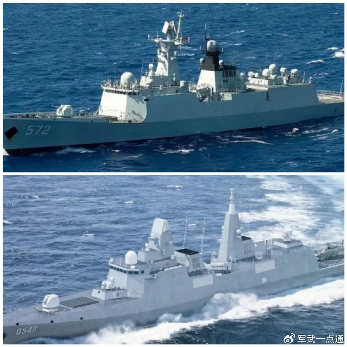 中国新型战舰054B低调下水，引领战舰性能新飞跃