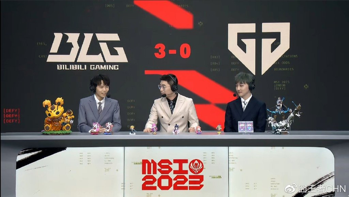 MSI有史以来，LPL战队第一次在BO5里，完成对LCK战队的横扫
