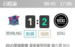 LOL：scout卢锡安3打5斩获四杀 EDG2-1力克LNG锁定常规赛前二