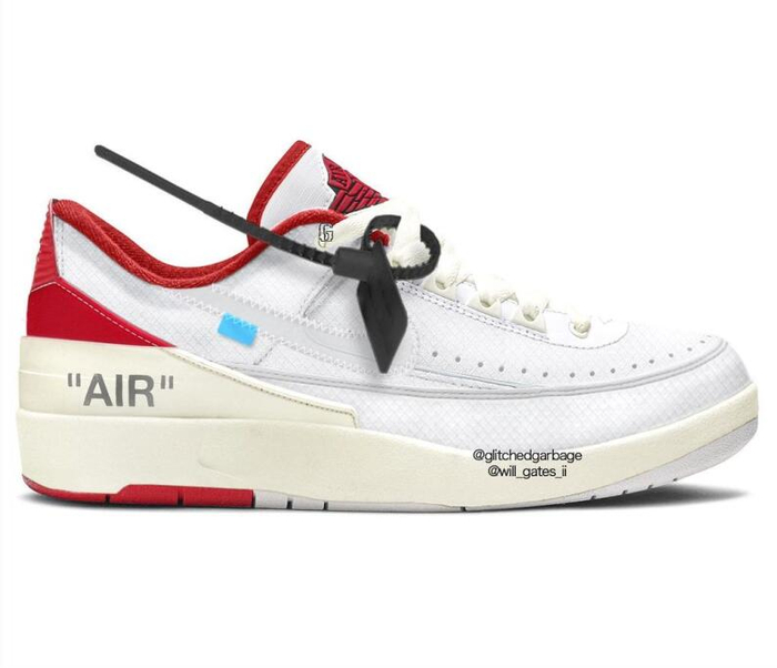 又出新鞋？！全新 OW x AJ2 Low 白红配色释出！