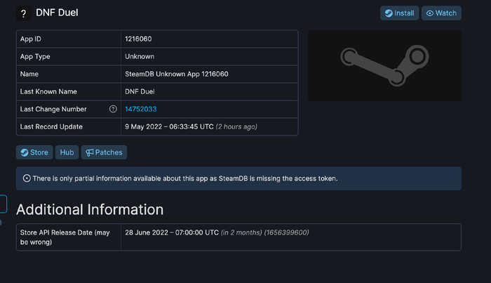 DNF格斗游戏登陆Steam