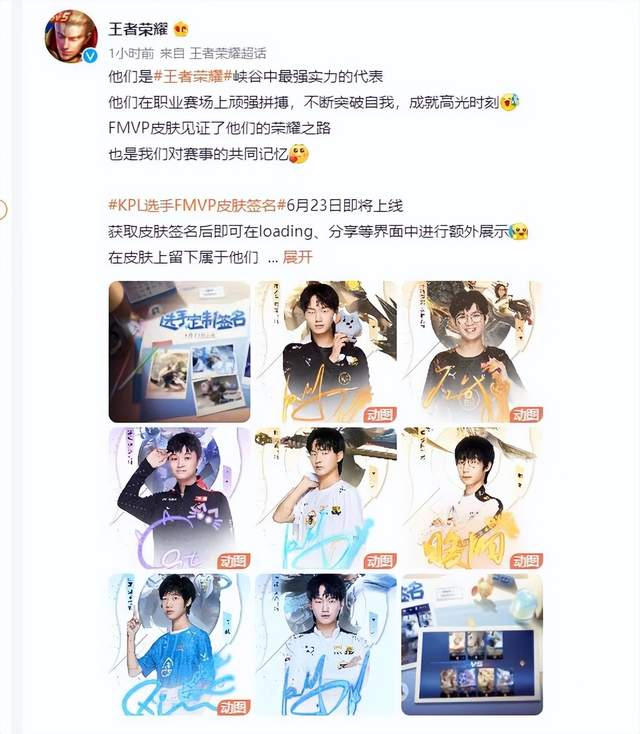 7大KPL选手FMVP皮肤签名上线！看到Fly的占比，玩家不淡定了