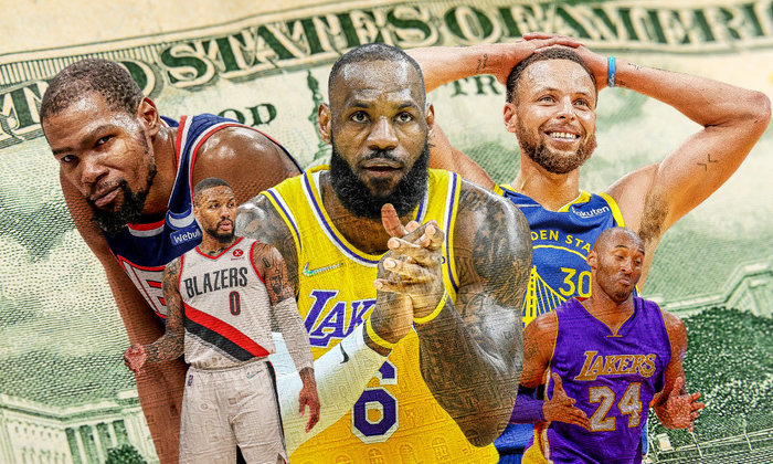 NBA总薪资榜TOP30，因为工资帽的暴增、通货膨胀等原因……