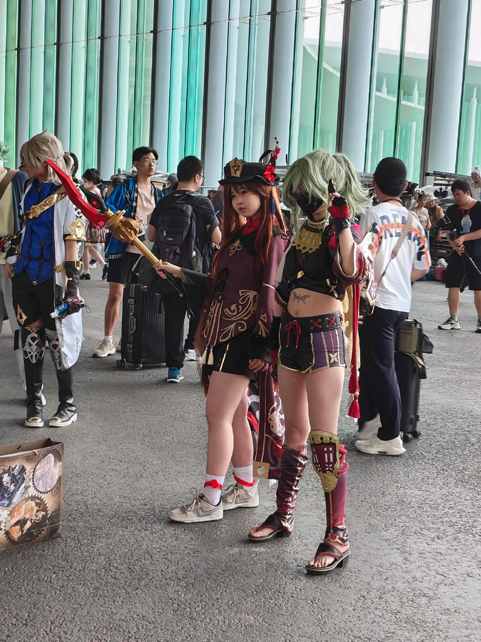 CP29也太多原神coser了，cos原石和钟离柱子的，真有意思