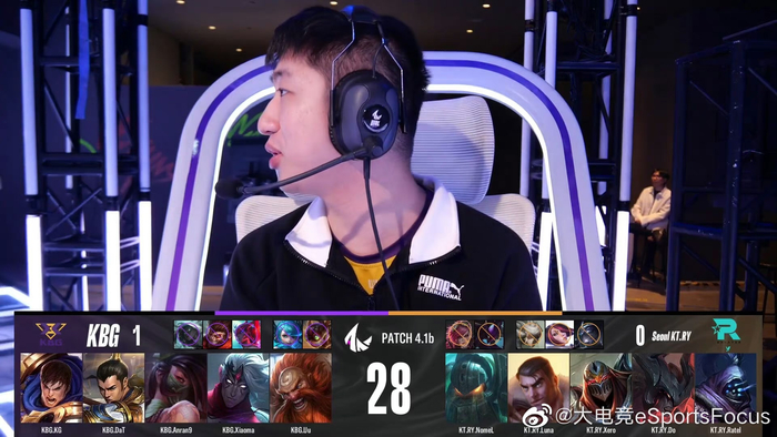 第二局BP情况 @KBG电子竞技俱乐部 vs 首尔KT.RY