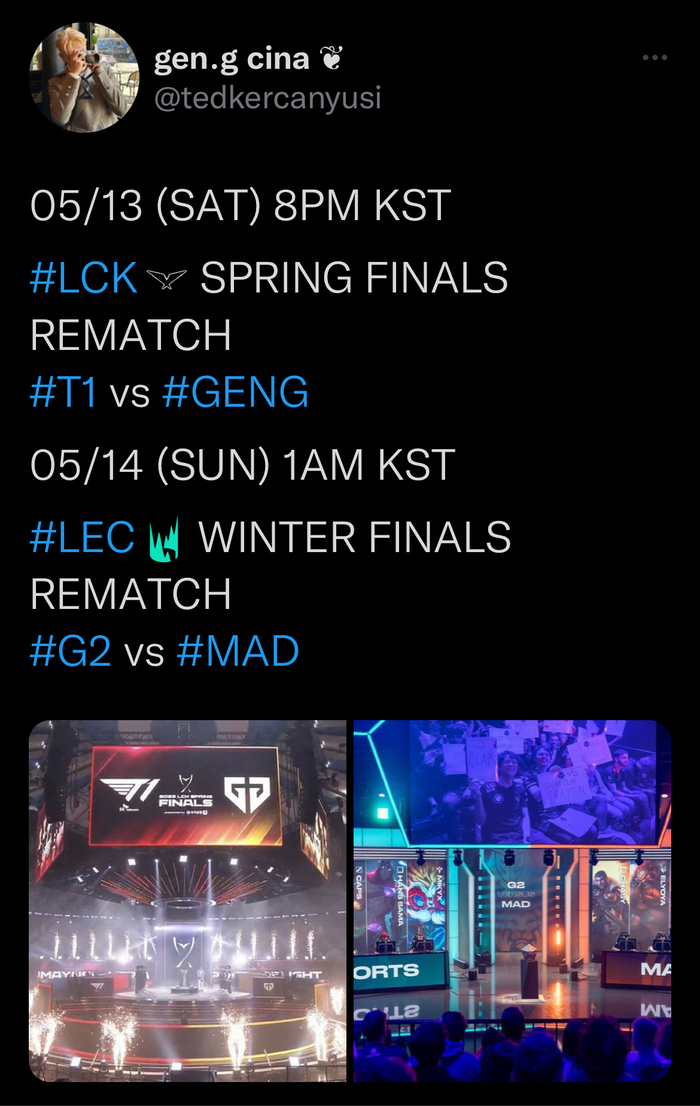 LCK春决，LEC冬决重演