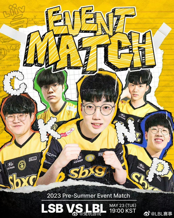 LBL中韩对抗赛 首发名单