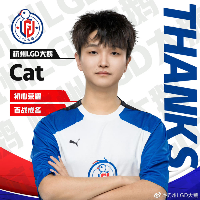 2023KPL夏季转会期 杭州LGD大鹅.Cat挂牌|杭州LGD|Cat_新浪新闻