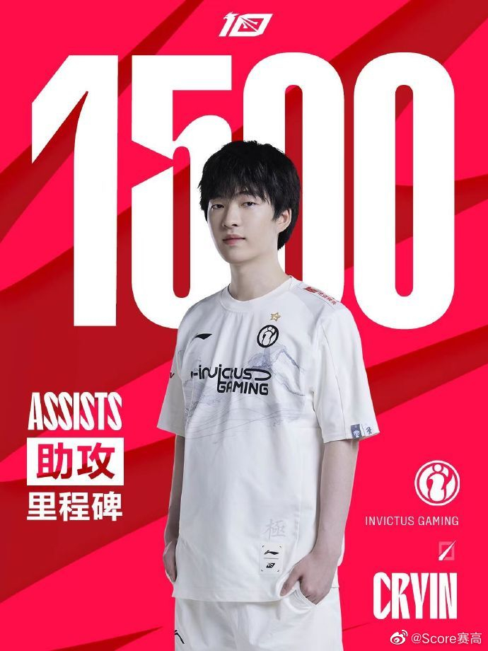 里程碑：Cryin达成LPL 1500助攻成就
