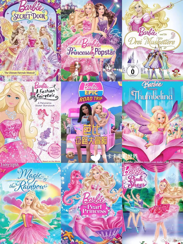 芭比公主👑电影2001-2023合集整理 芭比动画yyds