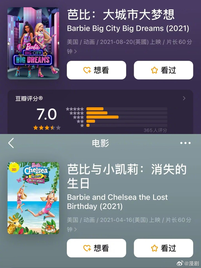 芭比公主👑电影2001-2023合集整理 芭比动画yyds