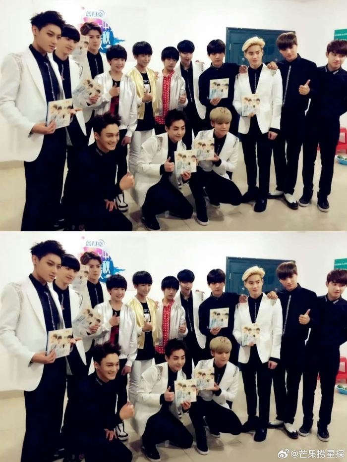 EXO和TFBOYS的世纪大合照🈶️ 两大男团yyds！都是时代的眼泪啊！|EXO|男团|TFBOYS_新浪新闻