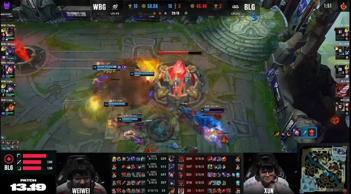 WBG 1-0 BLG 半决赛先下一城！ WBG太陌生了，这运营……