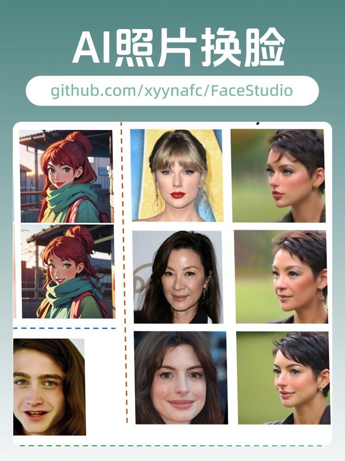 已经可以一键换脸了 新的AI换脸工具FaceStudio即将到来……|一键|工具|锦鲤_新浪新闻