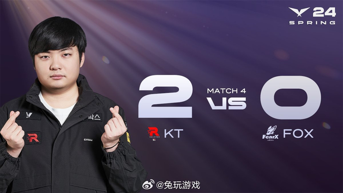 KT 2-0 FOX KT获胜！|春季赛_新浪新闻