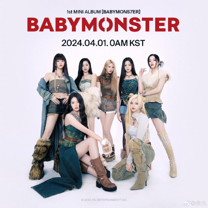 BABYMONSTER全员7人合体预告照！迷你一辑将于4月1日释出！|预告|合体|全员_新浪新闻