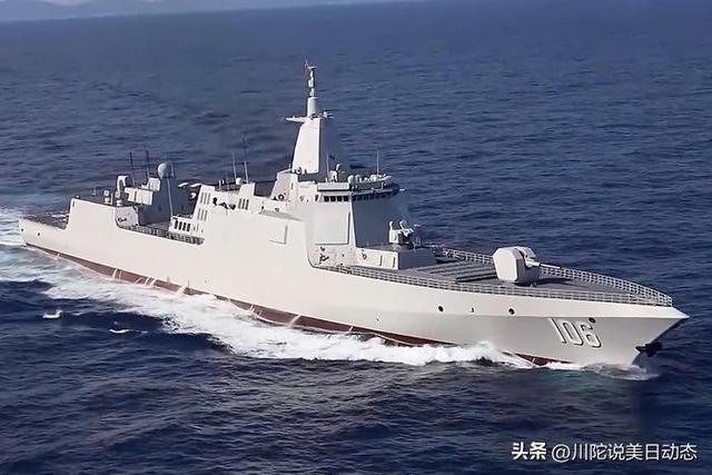 三艘055大驱同时战斗部署，第二批六艘全面开工，已形成压倒之势